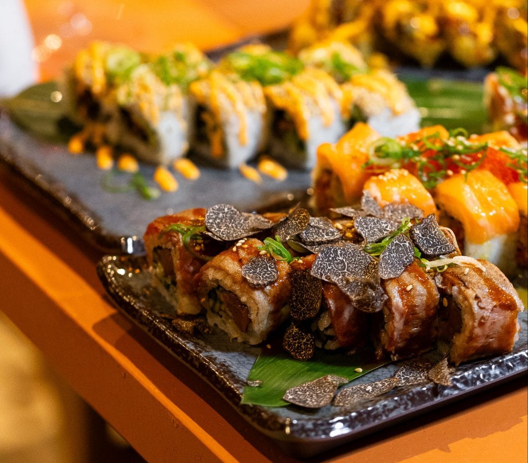 Extravagante Sushi-Kreationen im Osten: Keisari Sushire.flect Stuttgart